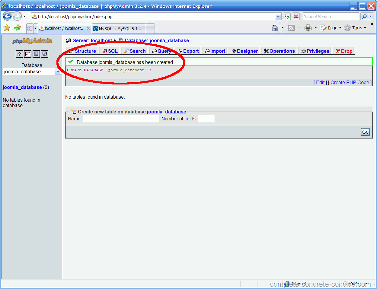 Creating A MySQL Database Using XAMPP Complete Concrete Concise